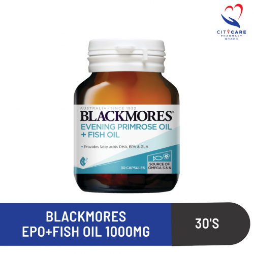 BLACKMORES EVENING PRIMROSE OIL + FISH OIL 1000MG CAPSULES 30’S ...