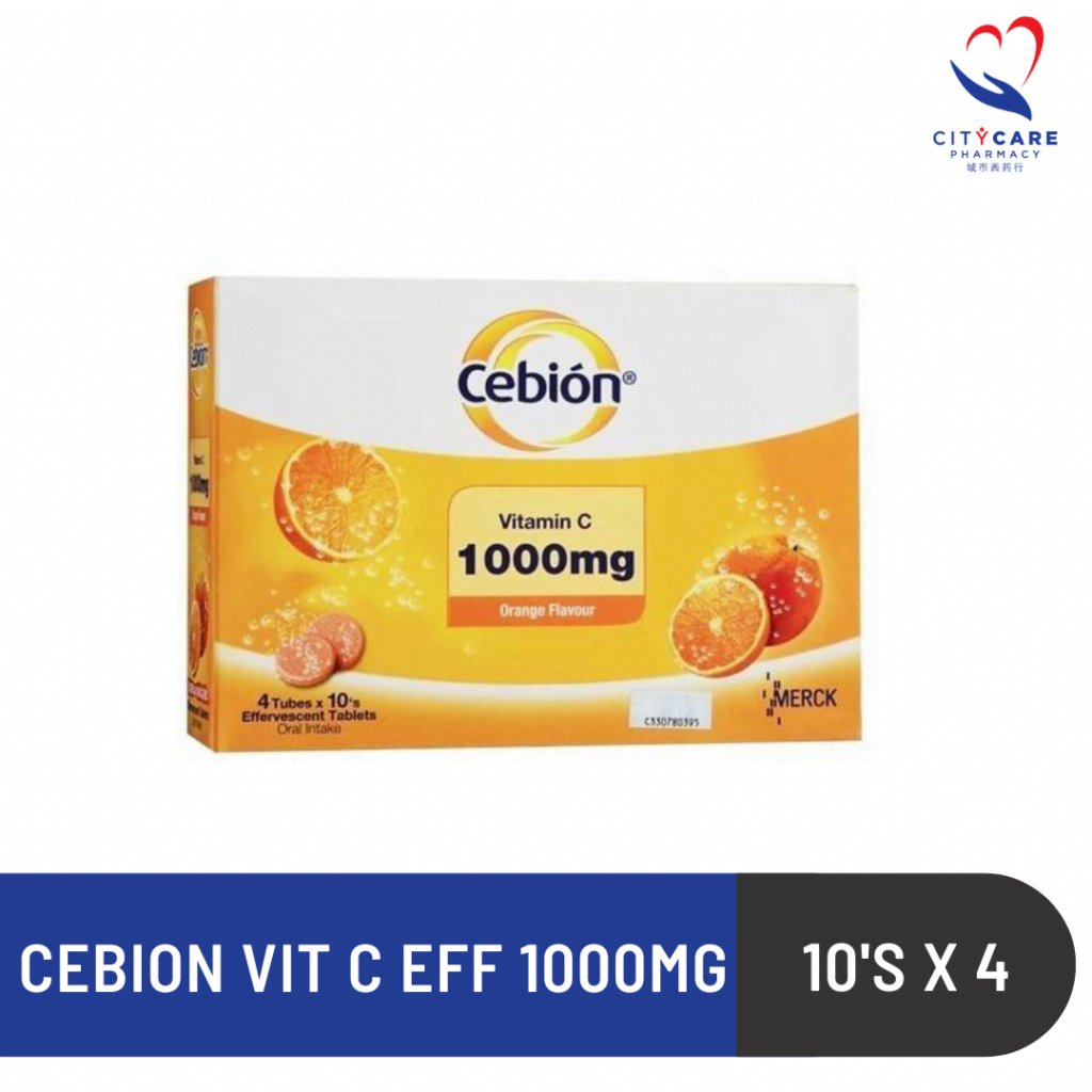 CEBION VIT C 1000MG EFFE 4X10’S - MYCITYHEALTH SDN BND (970596-W)