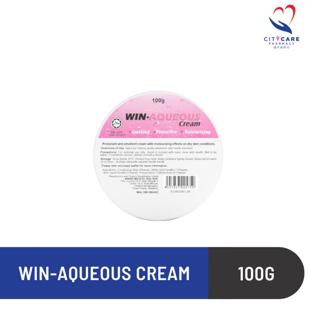WIN-AQUEOUS CREAM (100G) - MYCITYHEALTH SDN BND (970596-W)