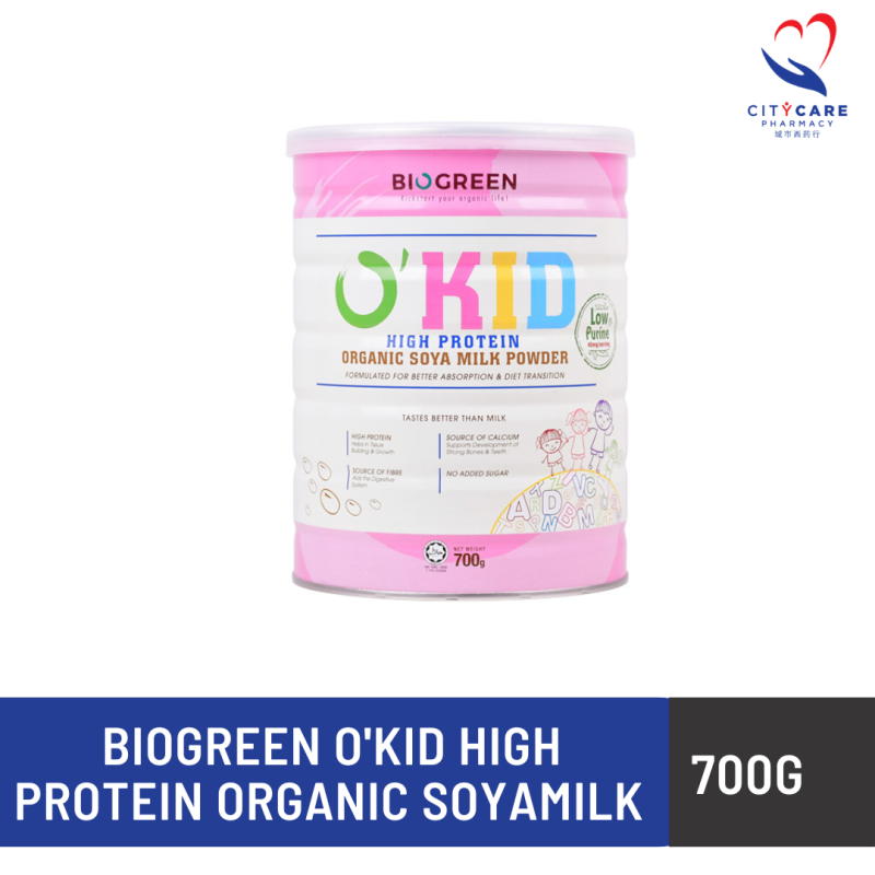 BIOGREEN O’KID HIGH PROTEIN ORGANIC SOYAMILK 700G - MYCITYHEALTH SDN ...