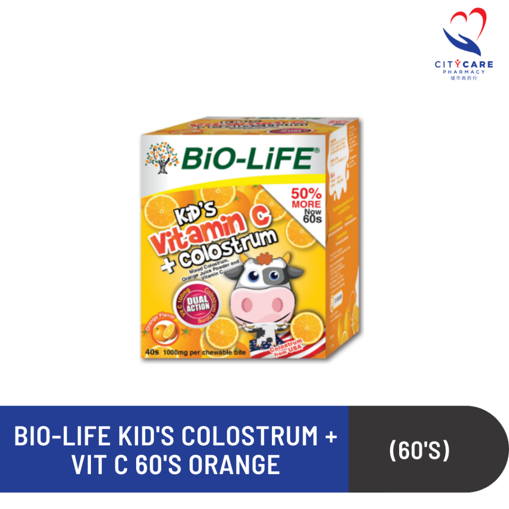 BIO-LIFE KID’S COLOSTRUM + VITAMIN C 60’S ORANGE - MYCITYHEALTH SDN BND ...