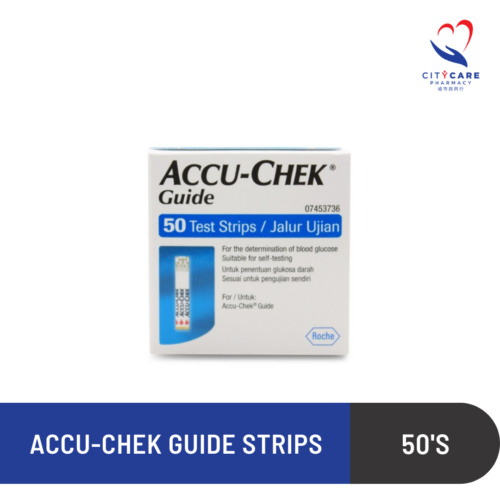 ACCU-CHEK GUIDE TEST STRIPS (50’S) - MYCITYHEALTH SDN BND (970596-W)