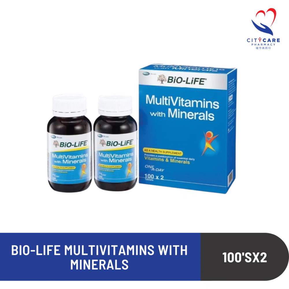 BIO-LIFE MULTIVITAMINS WITH MINERALS (2X100’S) - MYCITYHEALTH SDN BND ...